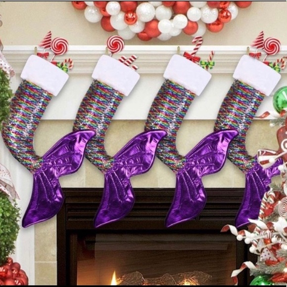 Holiday | Rainbow Sequin Mermaid Christmas Stocking | Poshmark